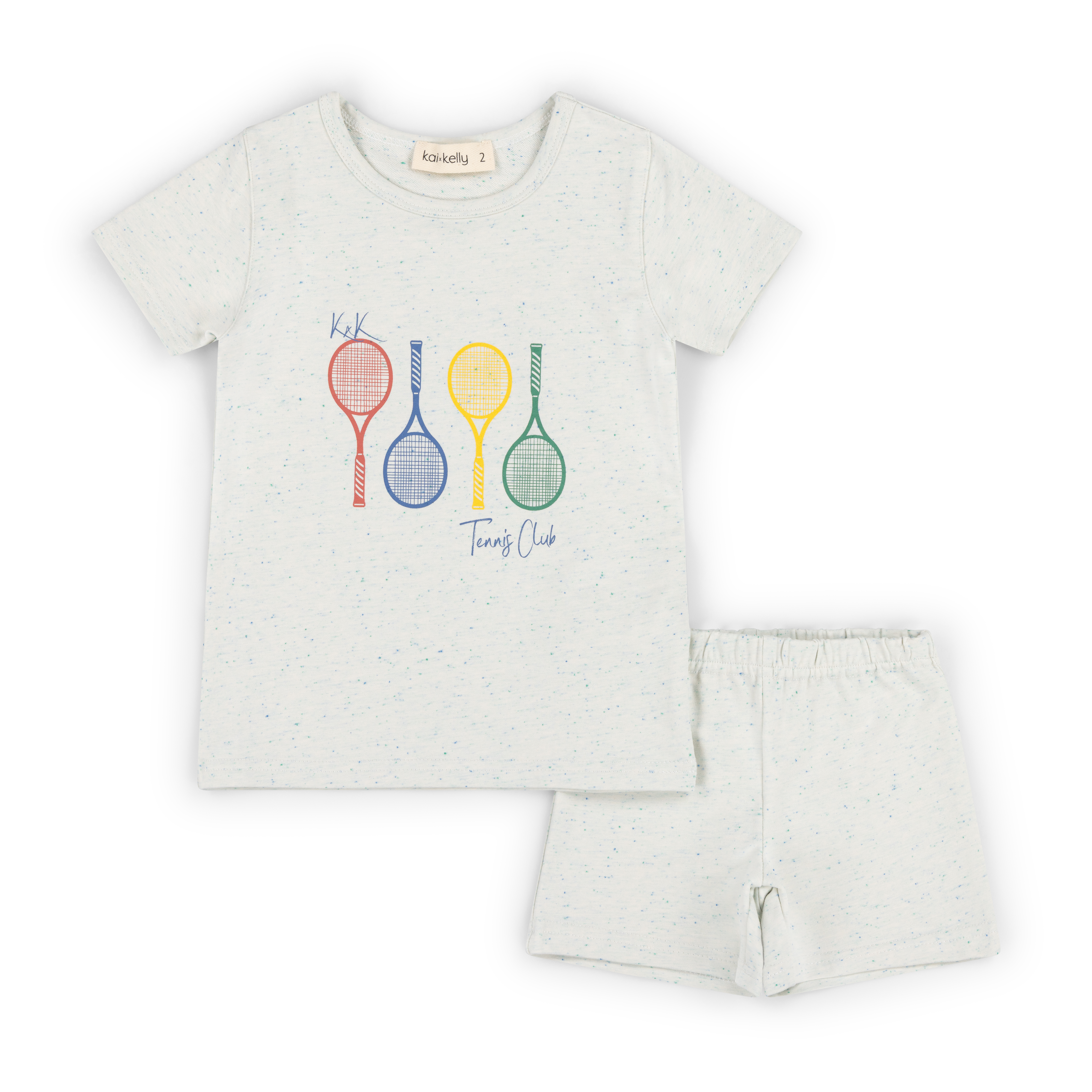 set outfit top s/s and shorts - speckled multi – Lily and Todd