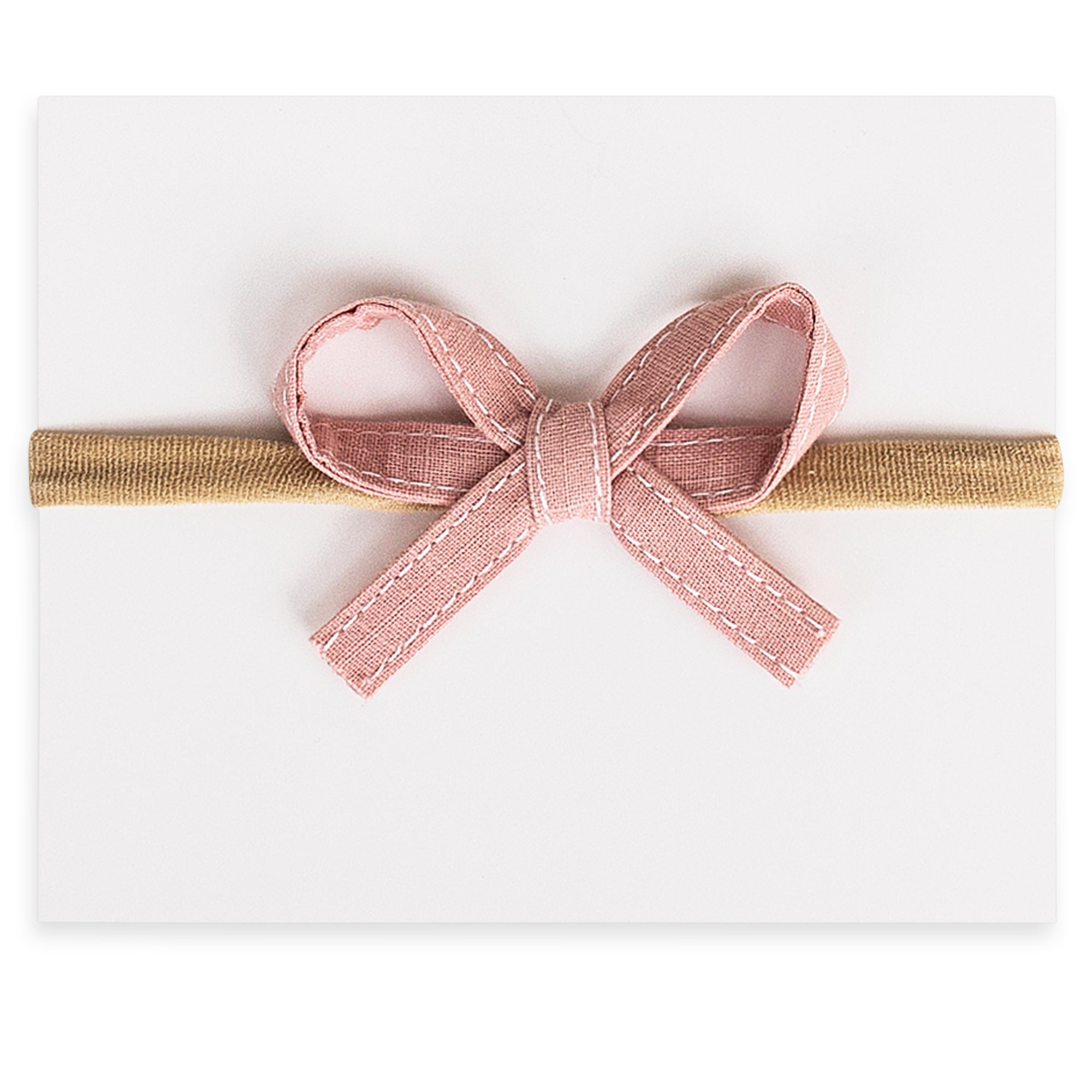 baby band mini ribbon - dusty rose – Lily and Todd