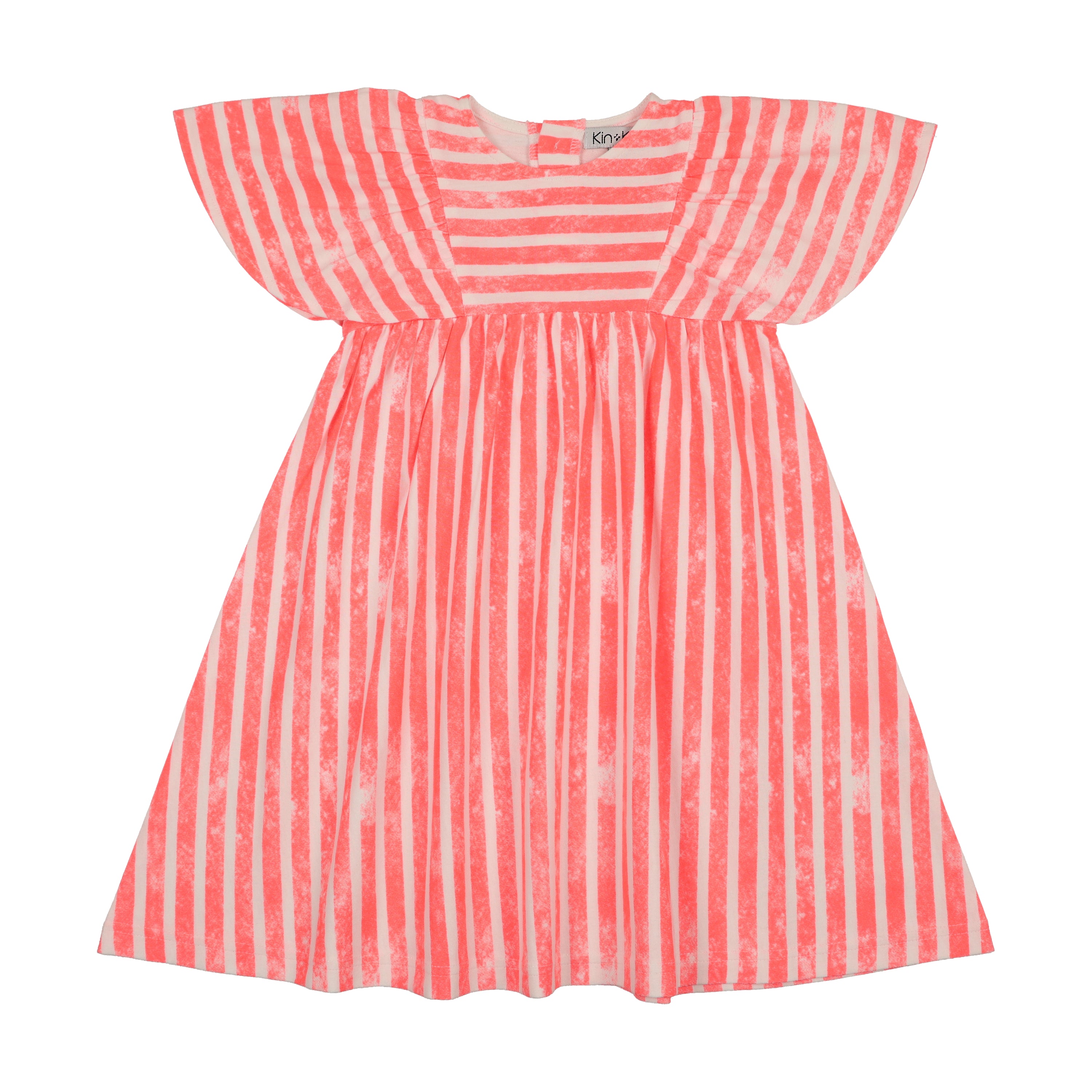 dress striped flutter jumper - neon pink – Lily and Todd