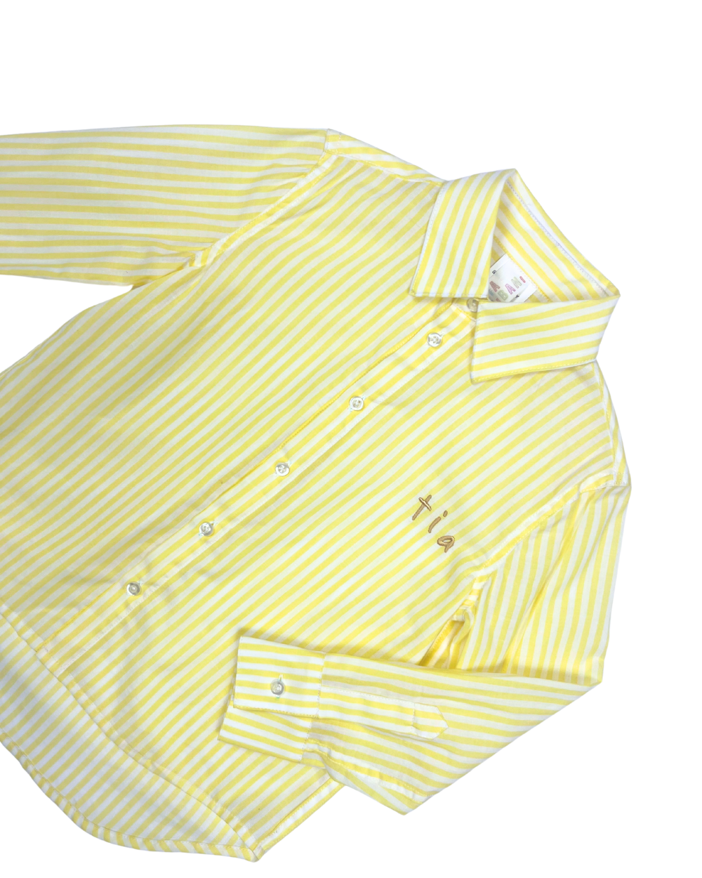 shirt l/s neon stripe oxford - sun – Lily and Todd